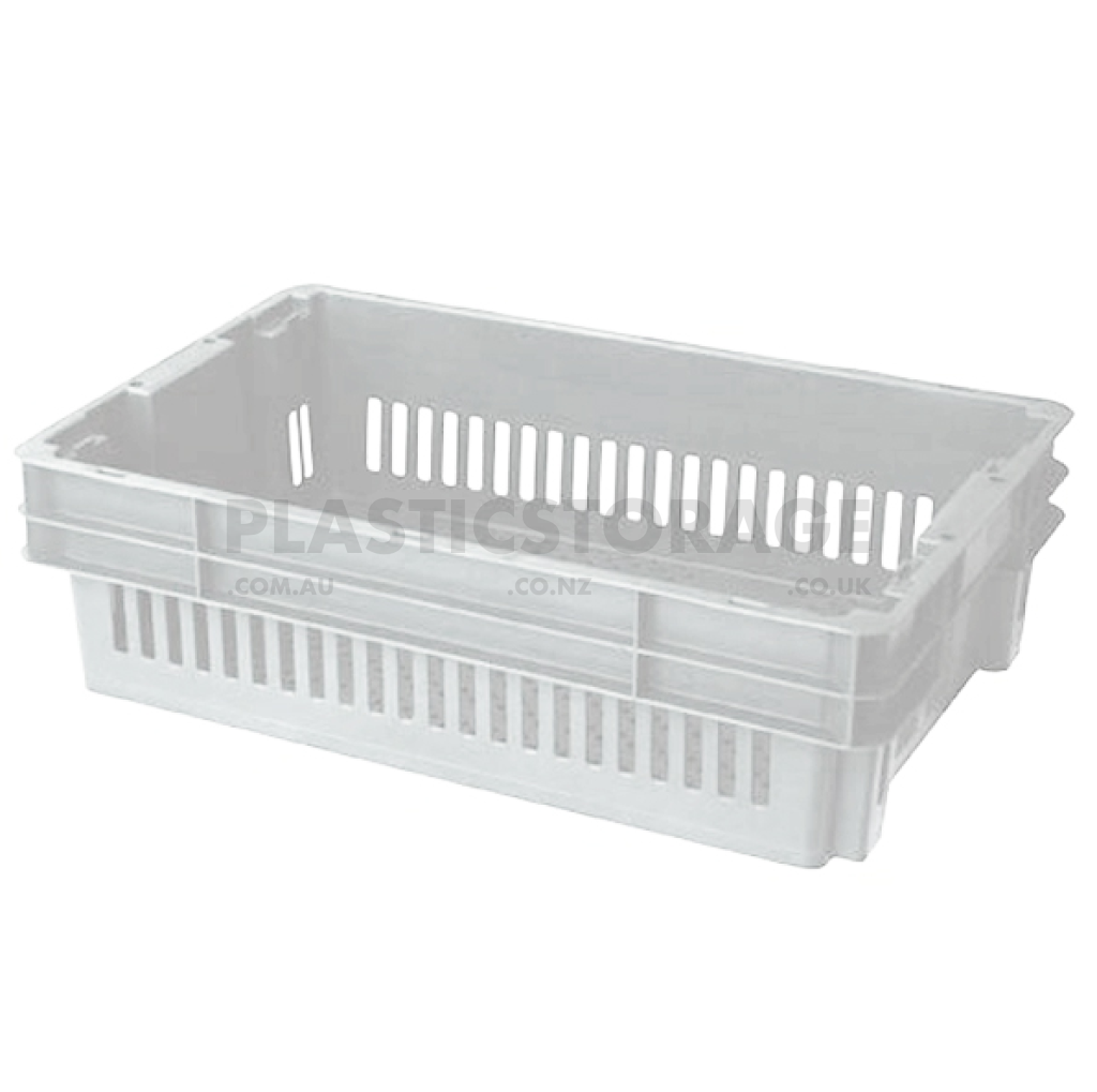26L Stackable and Nesting Vented Crate – plasticstorage.com.au